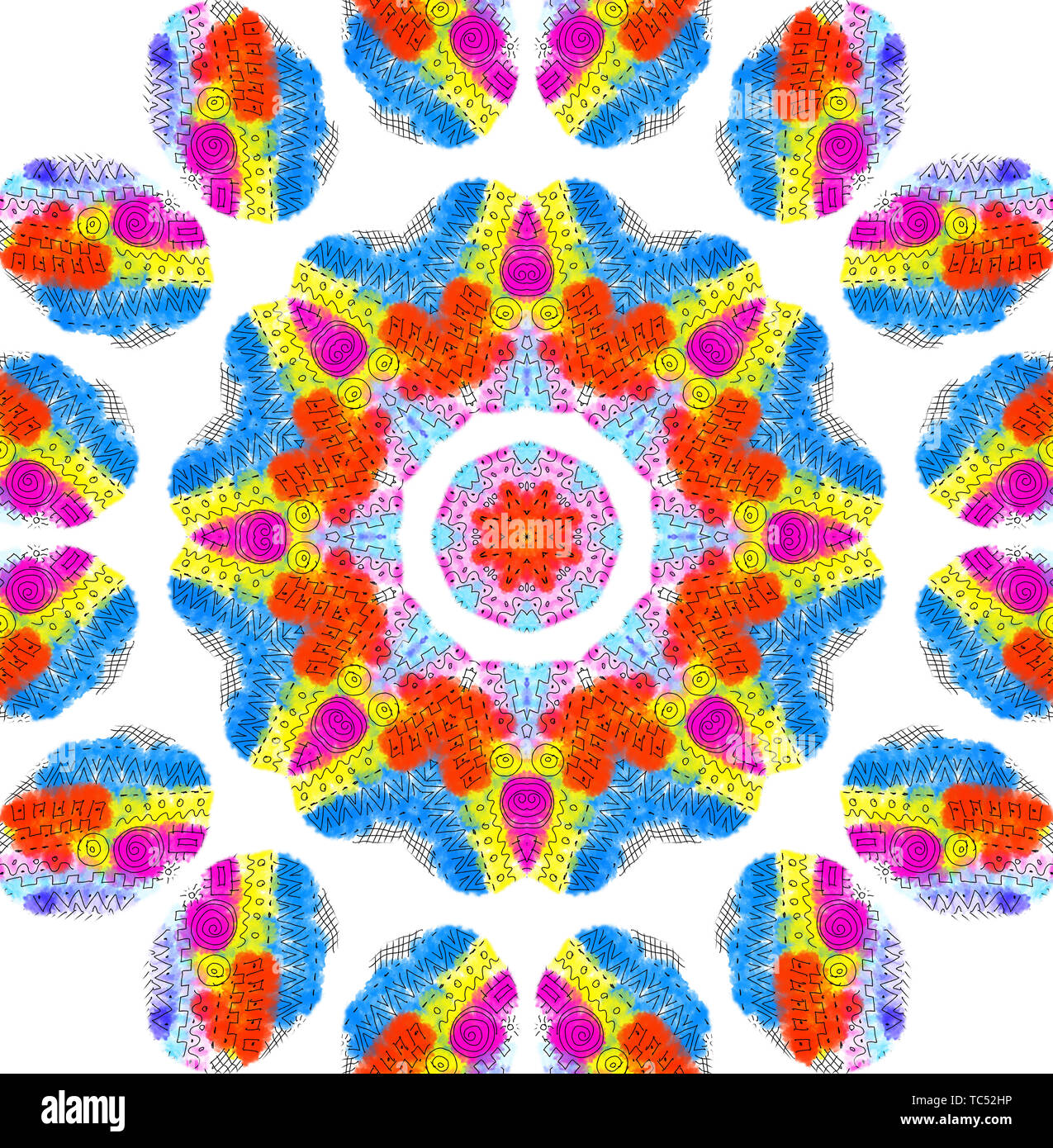 Abstract bright color pattern on white background Stock Photo - Alamy