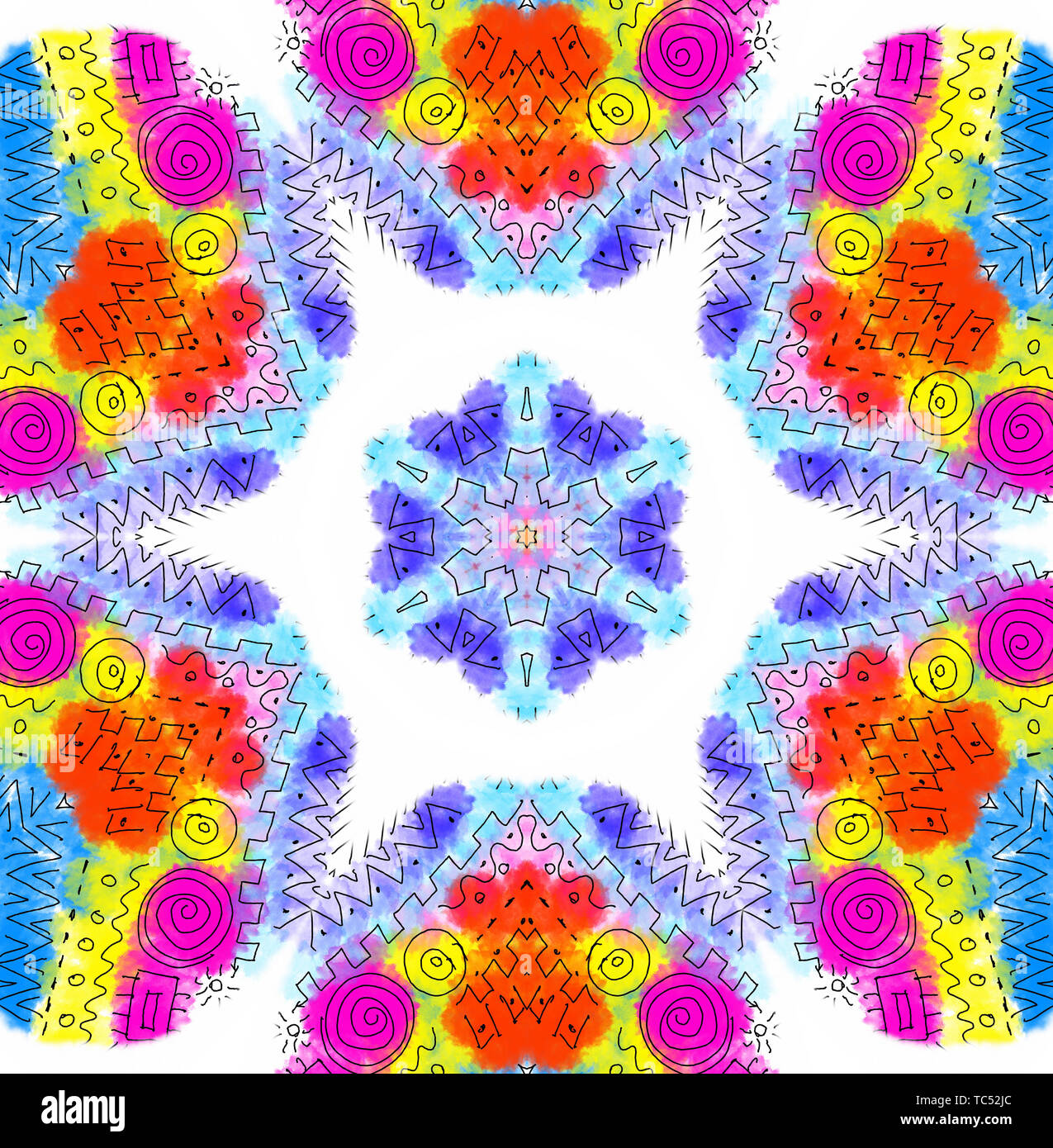 Abstract bright color pattern on white background Stock Photo - Alamy