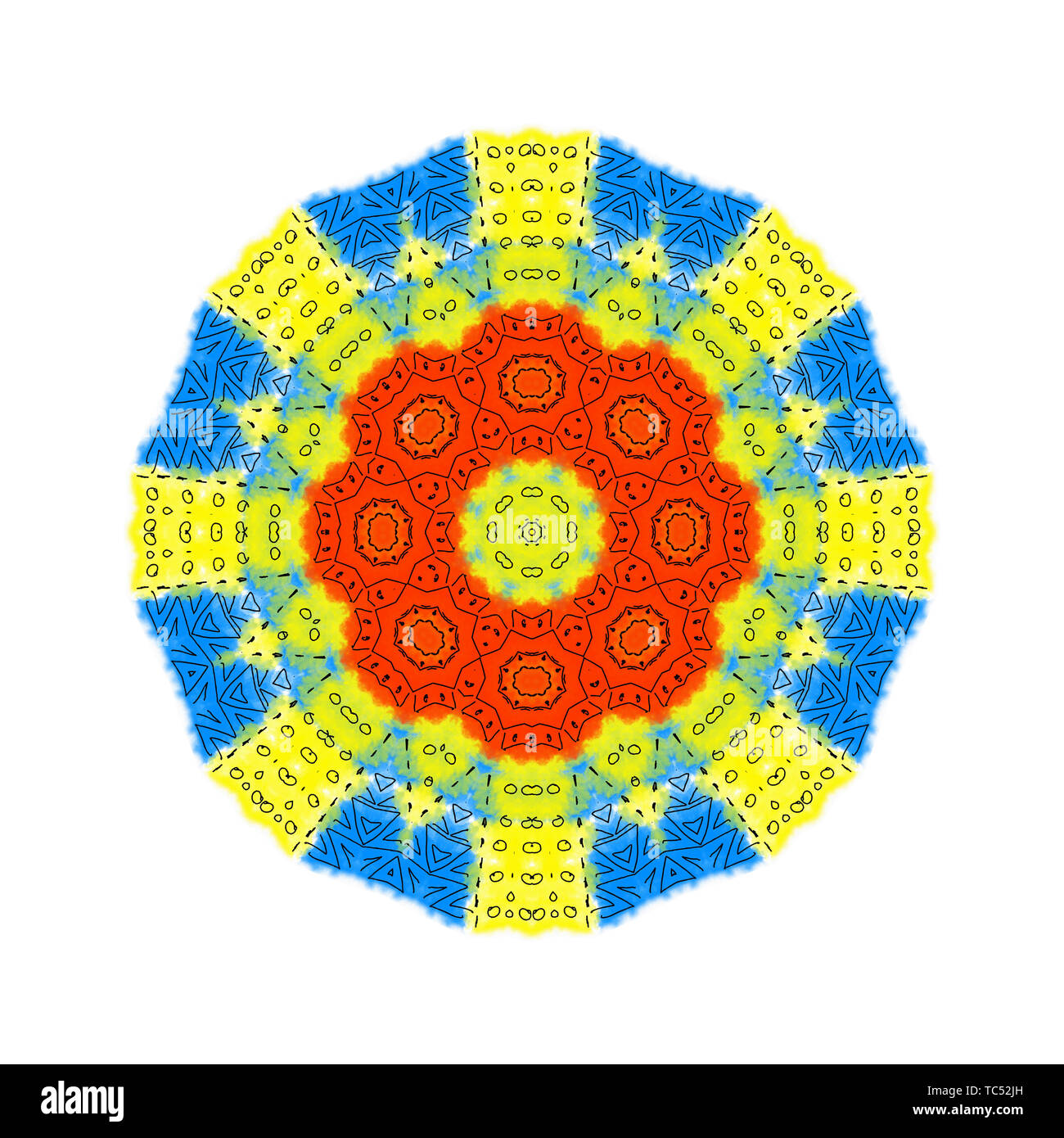 Abstract color shape on white background Stock Photo - Alamy