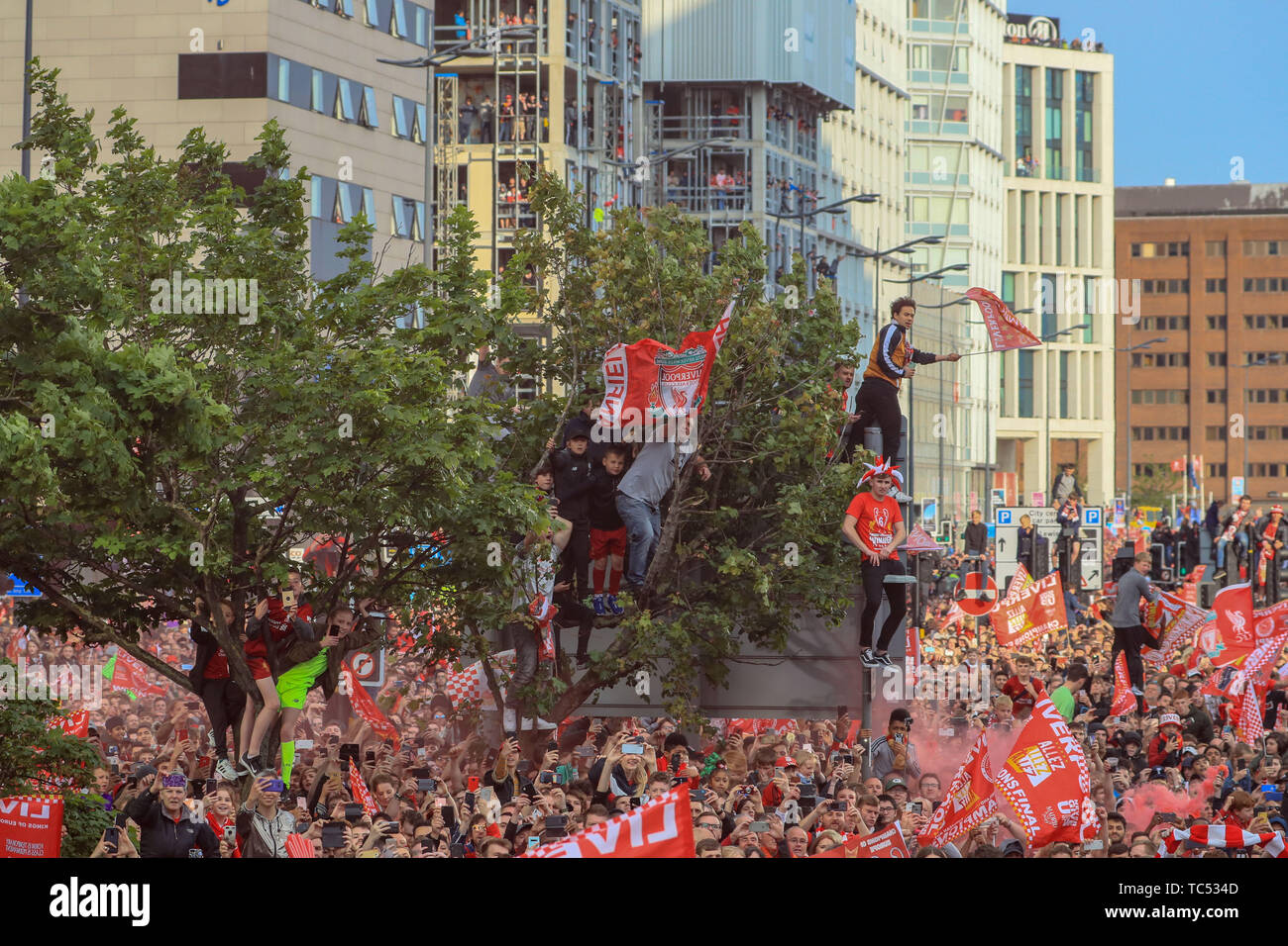 2nd June 2019 , Liverpool, England; UEFA Champions League, Liverpool FC ...