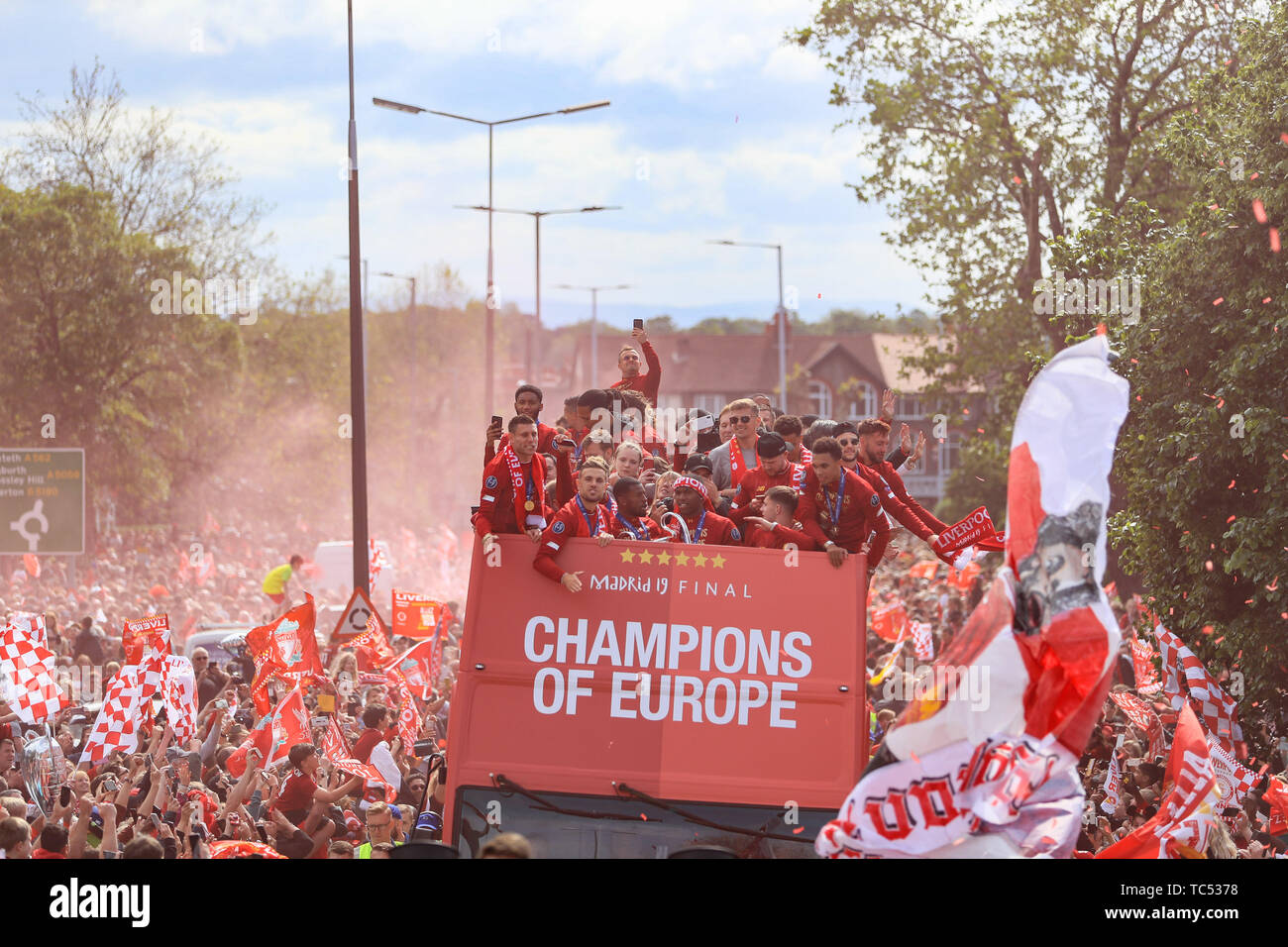 2nd June 2019 , Liverpool, England; UEFA Champions League, Liverpool FC ...