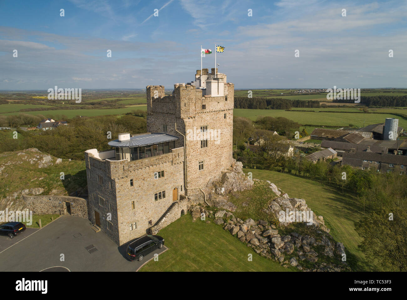 Roch castle, wales hi-res stock photography and images - Alamy