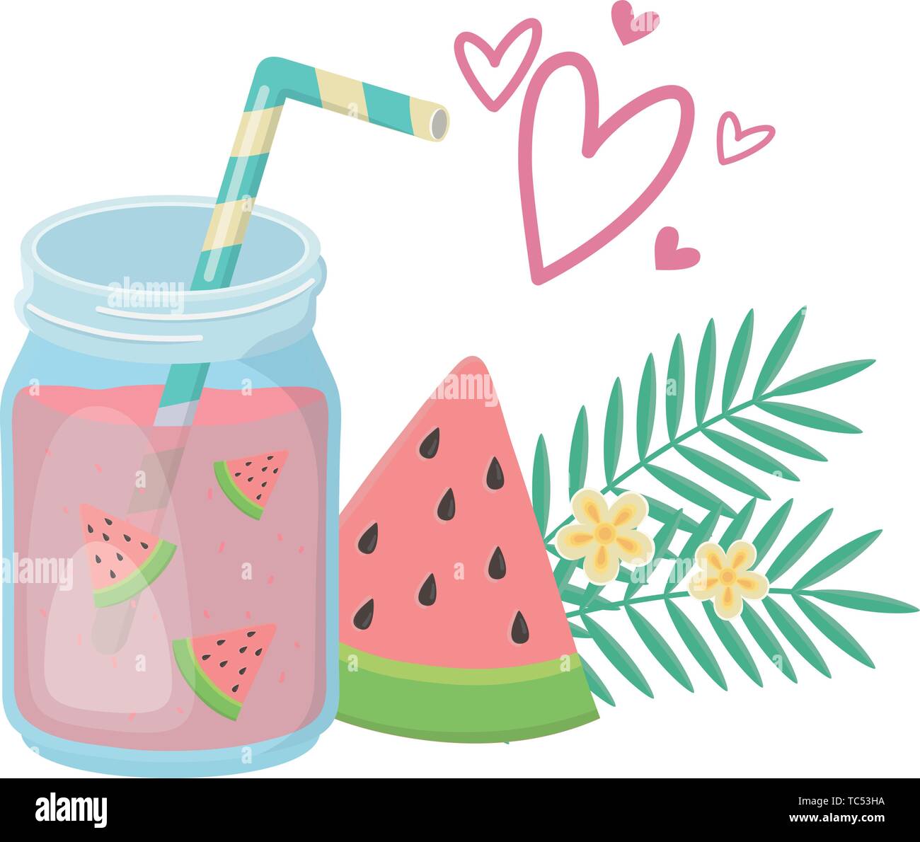Watermelon juice design, Drink glass beverage fresh food and healthy ...