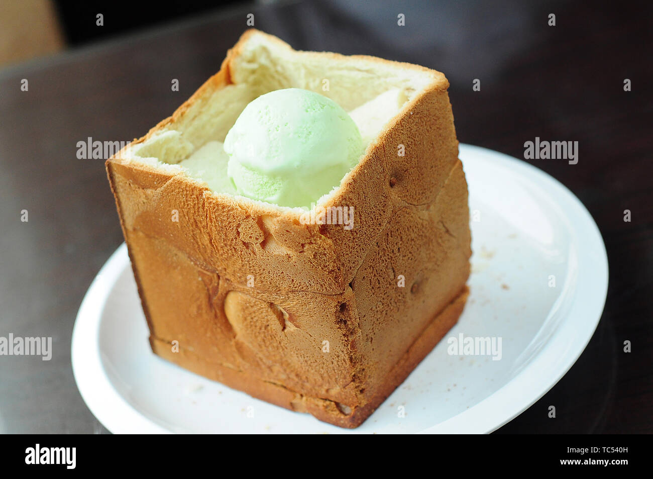 Bread ice cream Stock Photo - Alamy