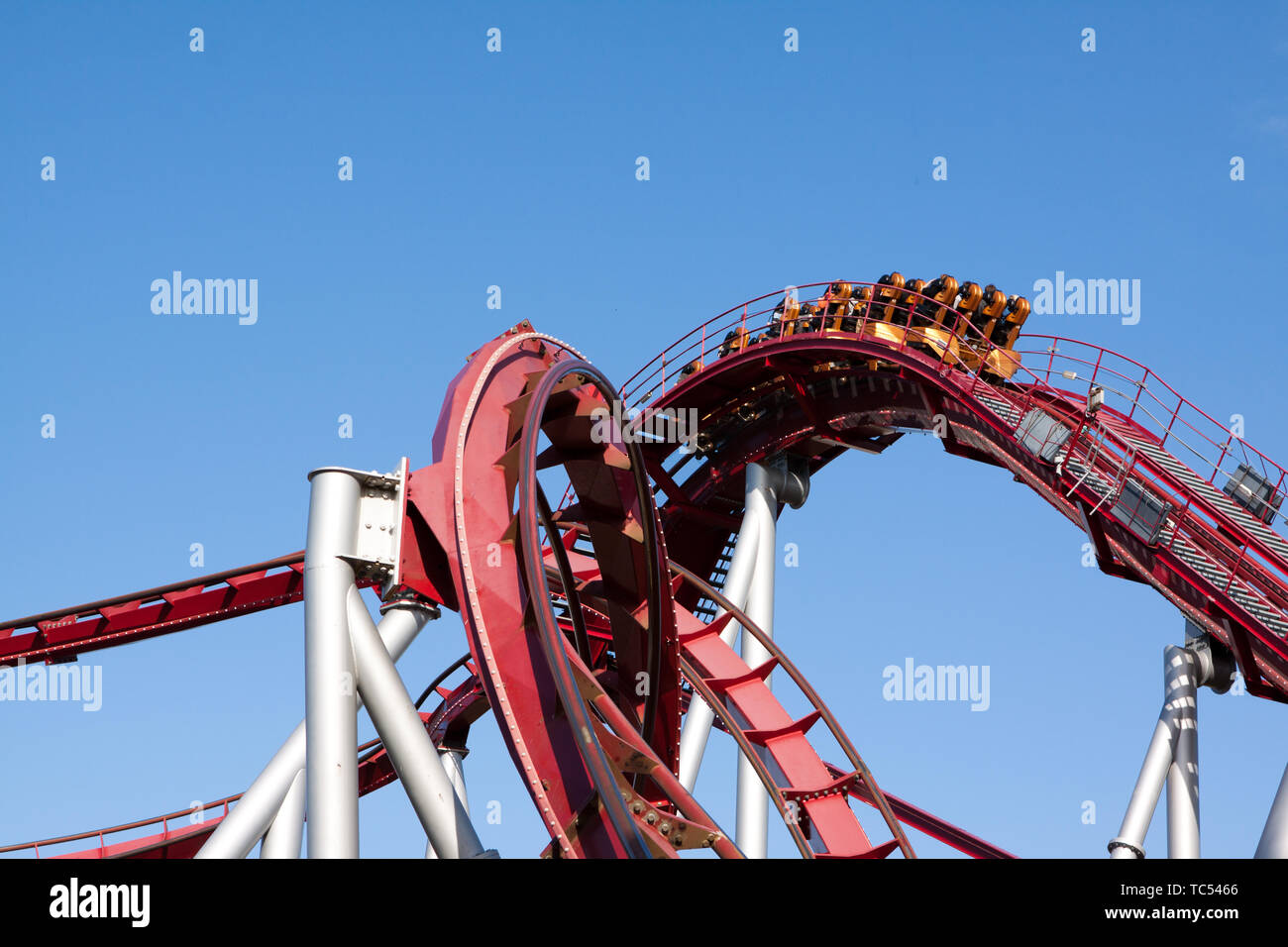 A roller coaster Stock Photo - Alamy
