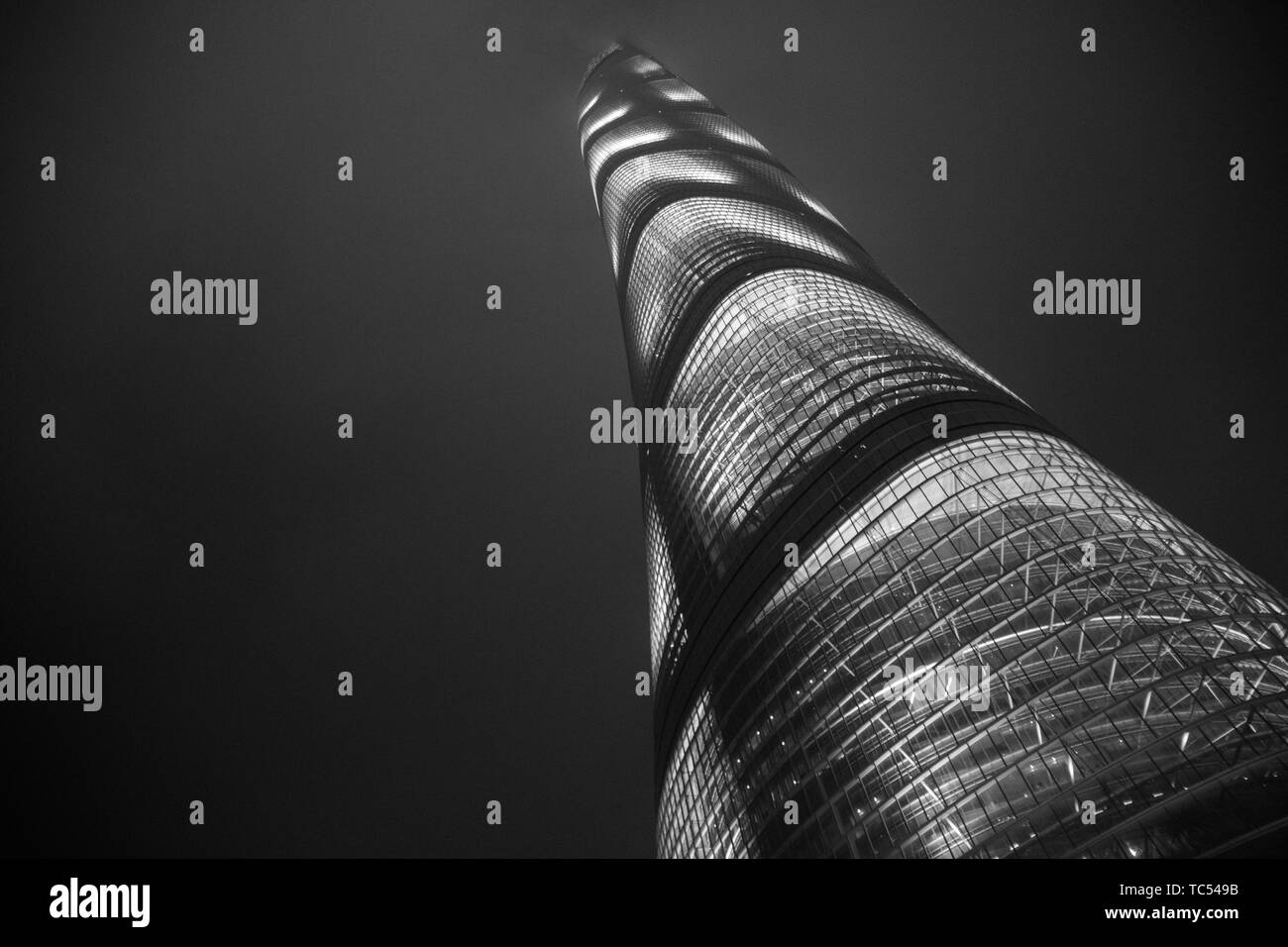 shanghai central building Stock Photo - Alamy