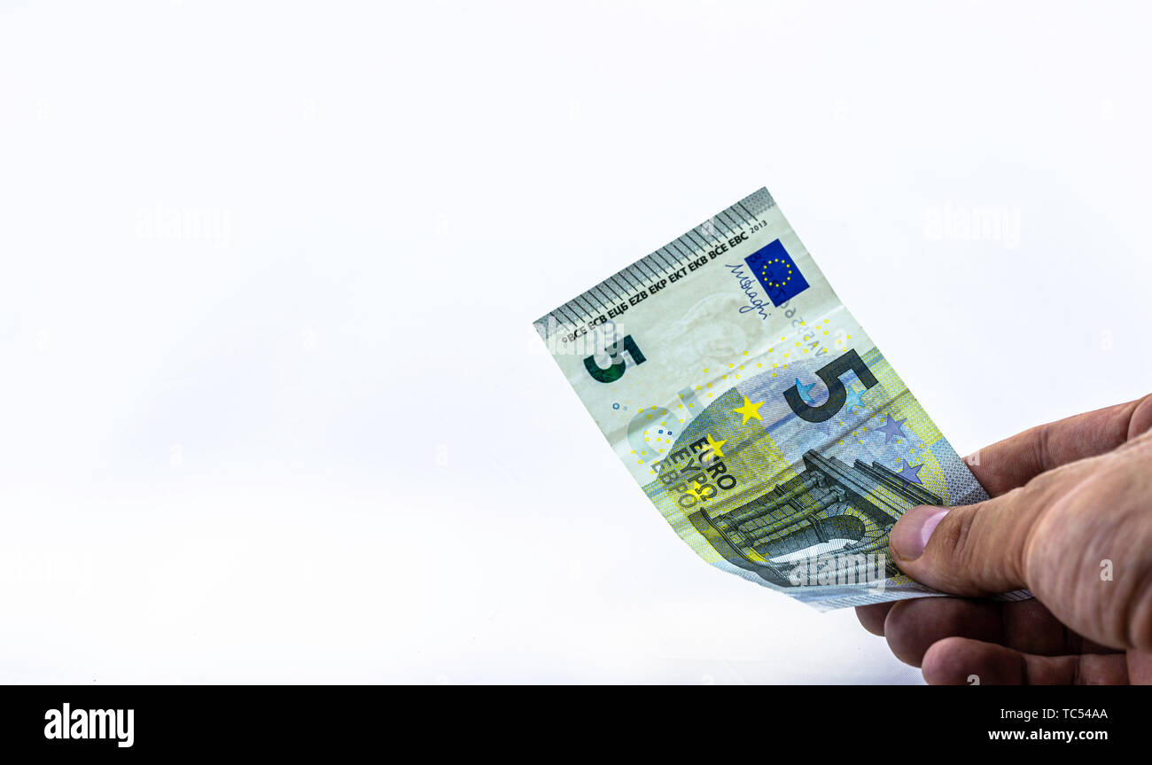 5 euro bill hi-res stock photography and images - Alamy