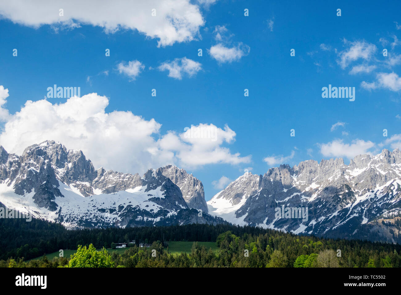 Wilder kaiser mountain range in austria hi-res stock photography and ...