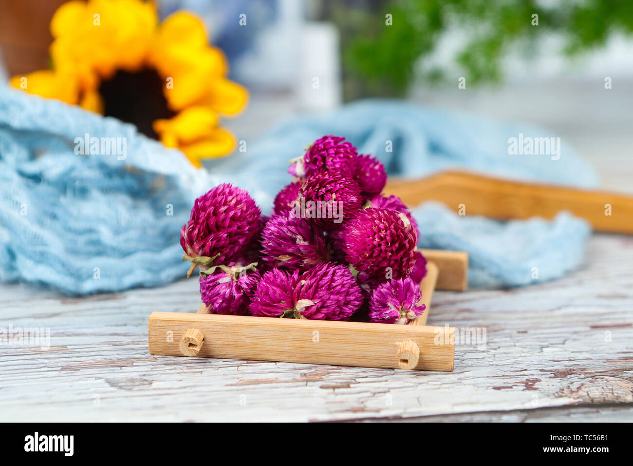 Thousand-day red flower tea Stock Photo - Alamy