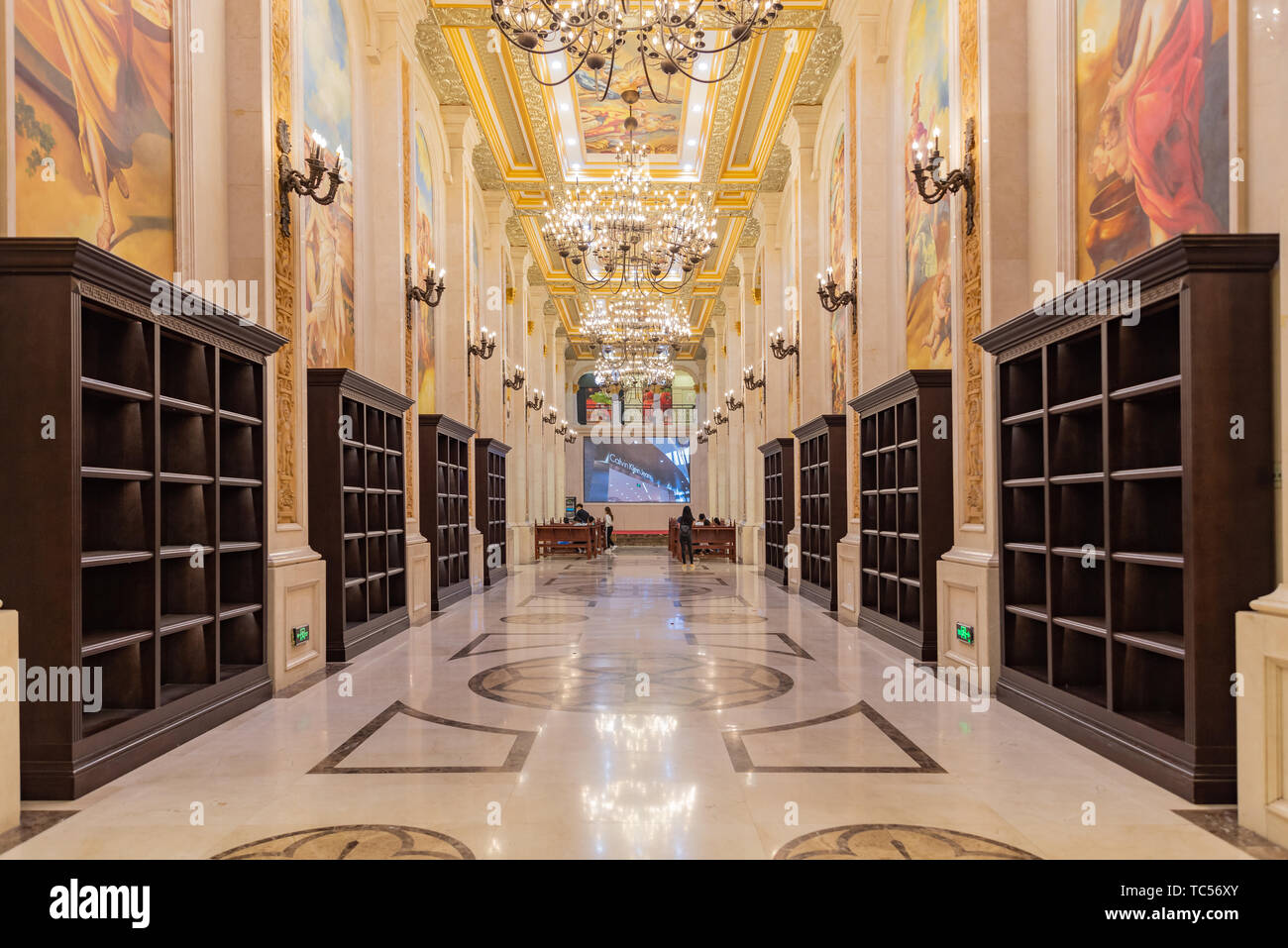 Domo Cathedral, Guanggu Pedestrian Street, Wuhan, Hubei Province Stock ...