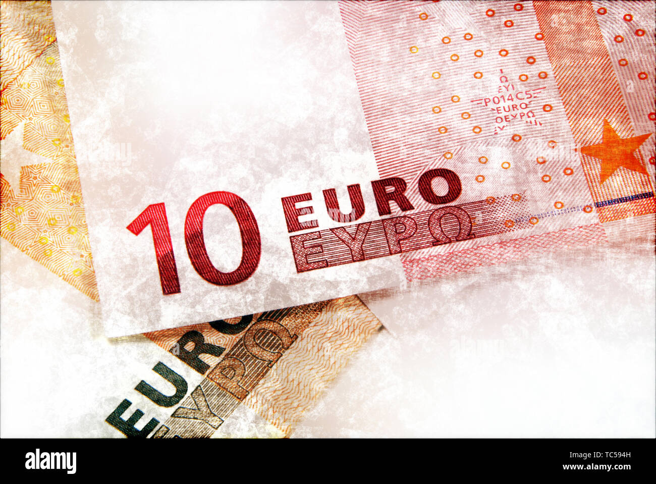 Abstract grunge background with Euro money Stock Photo - Alamy