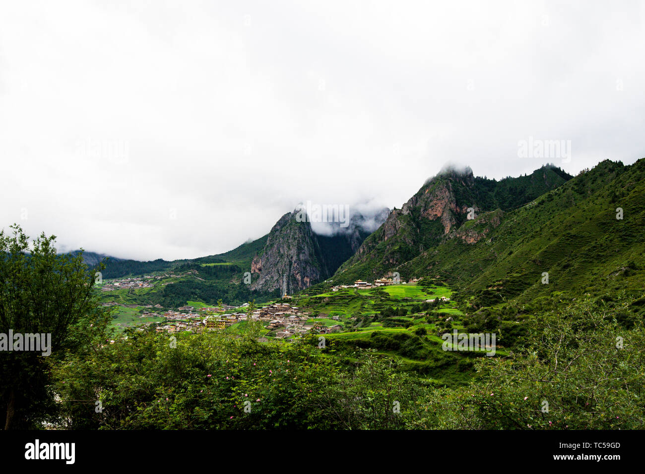 Scenery of Zagana, Gannan Stock Photo - Alamy