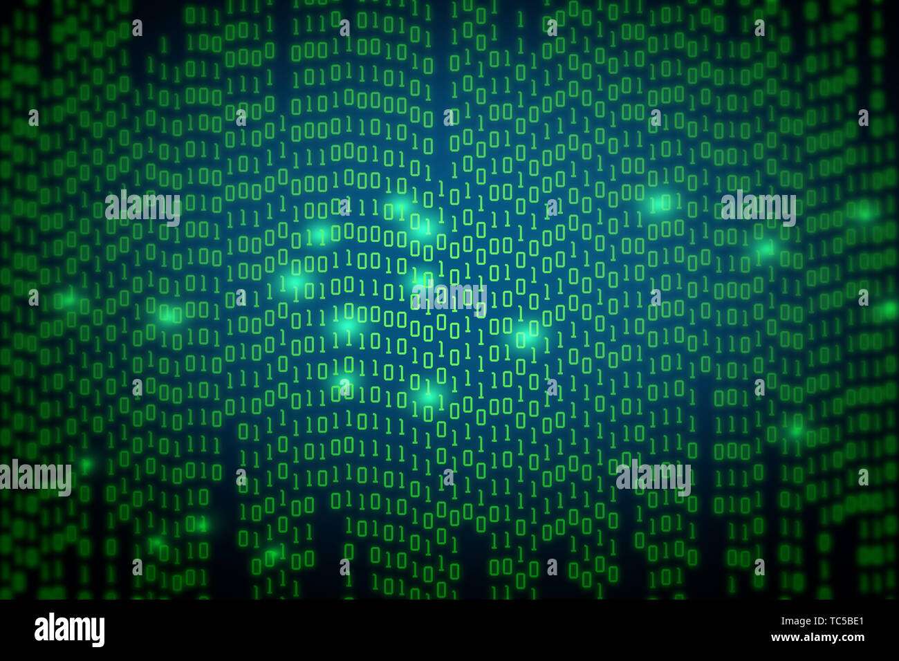 Digital matrix background for binary codes 0 and 1 Stock Photo - Alamy