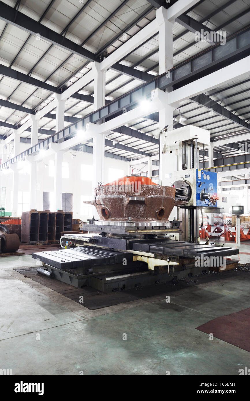 Modern mechanism factory interior Stock Photo - Alamy
