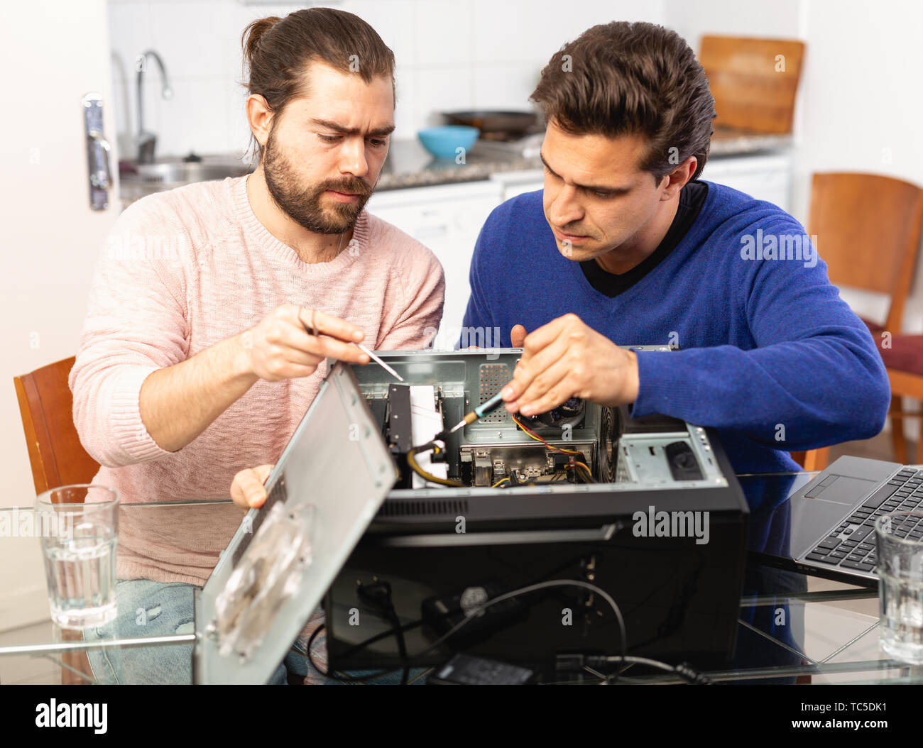 Technician repairing pc soldering hi-res stock photography and images ...