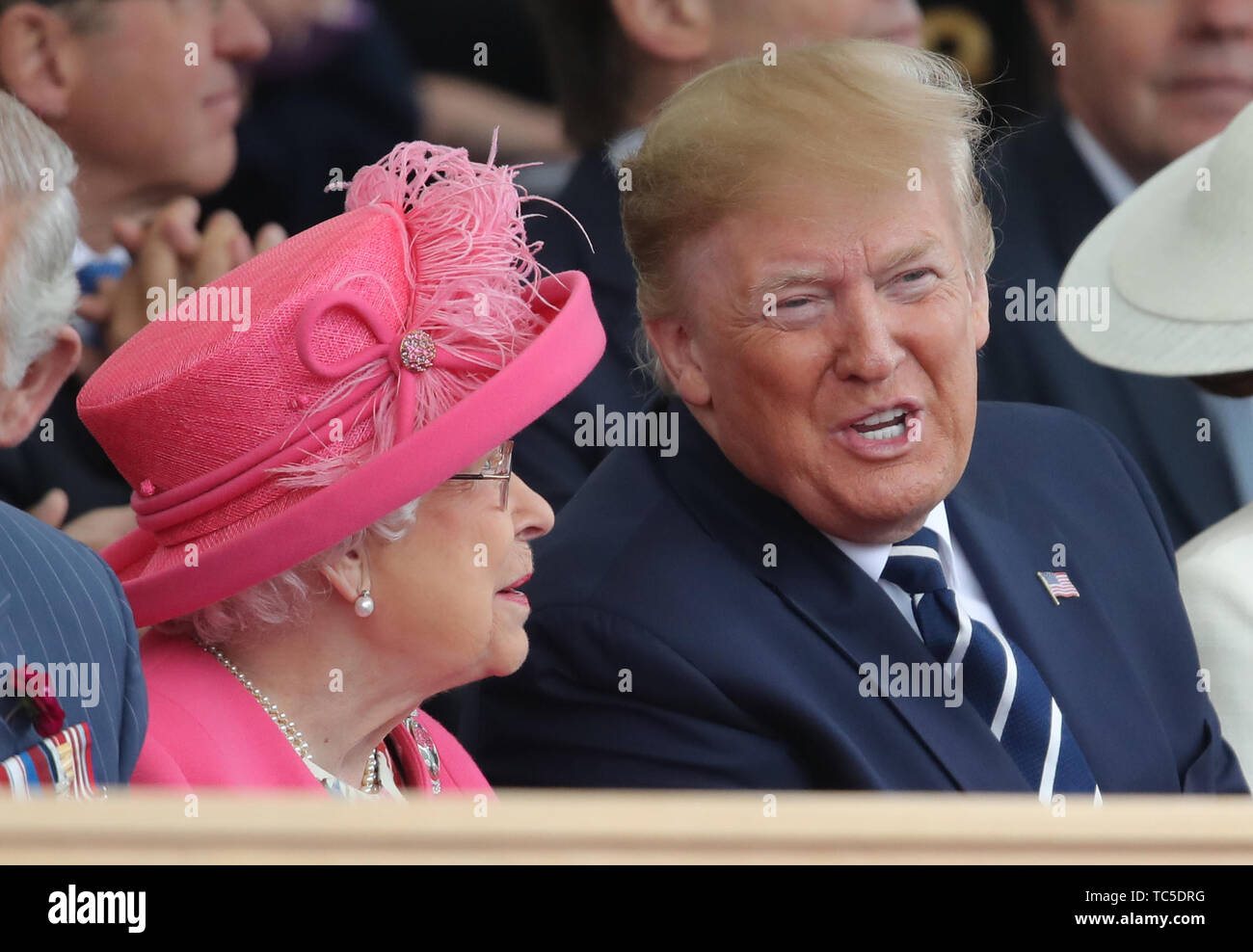 Queen Elizabeth II and US President Donald Trump during the ...