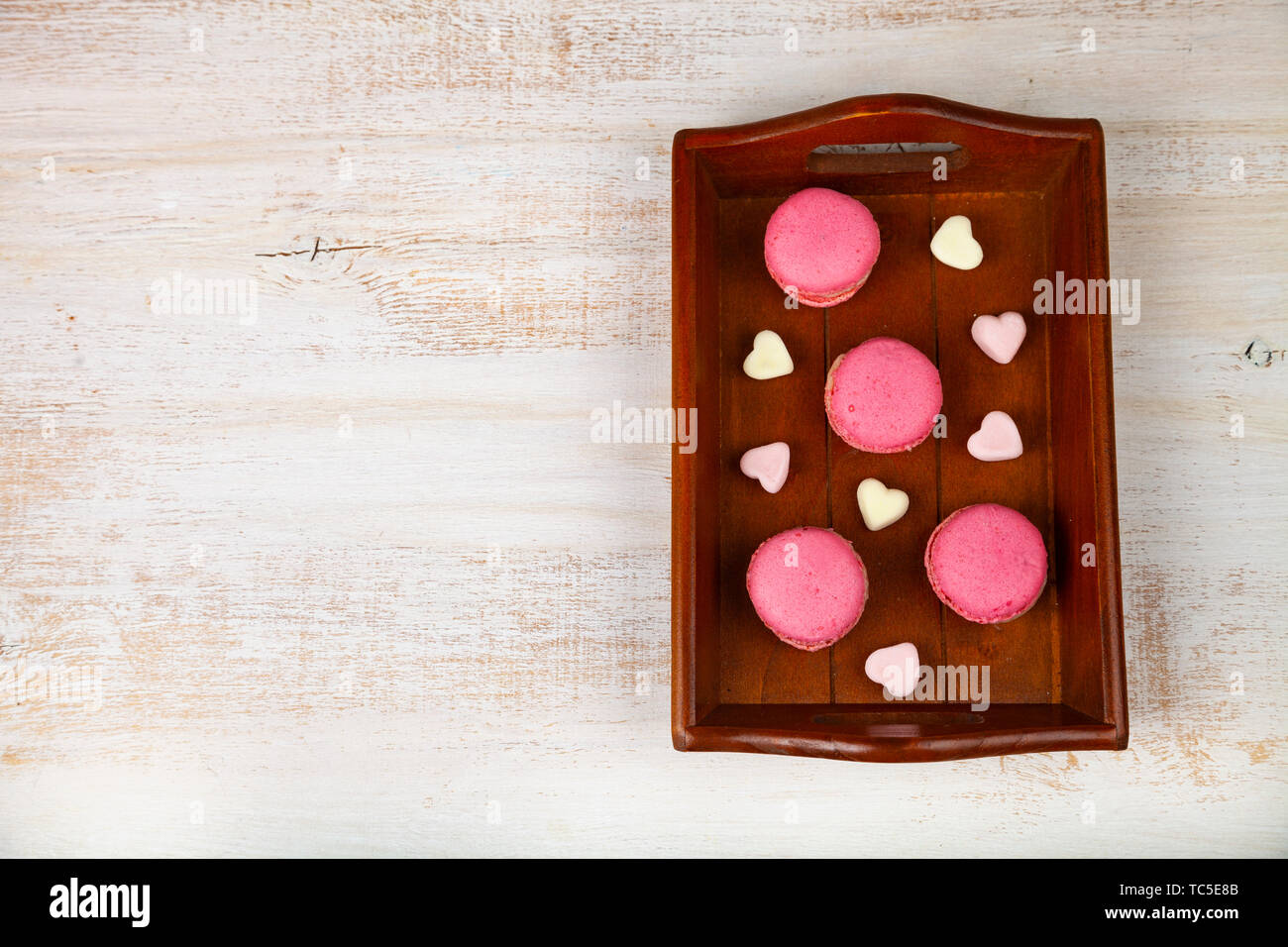 Strawberry macaroon marshmallow on hi-res stock photography and images ...