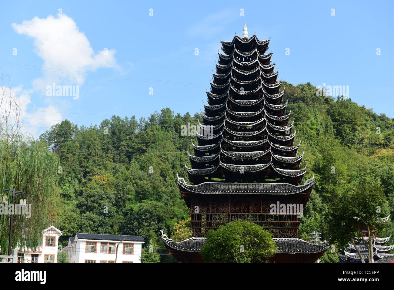 Dong people traditional drum tower hi-res stock photography and images ...