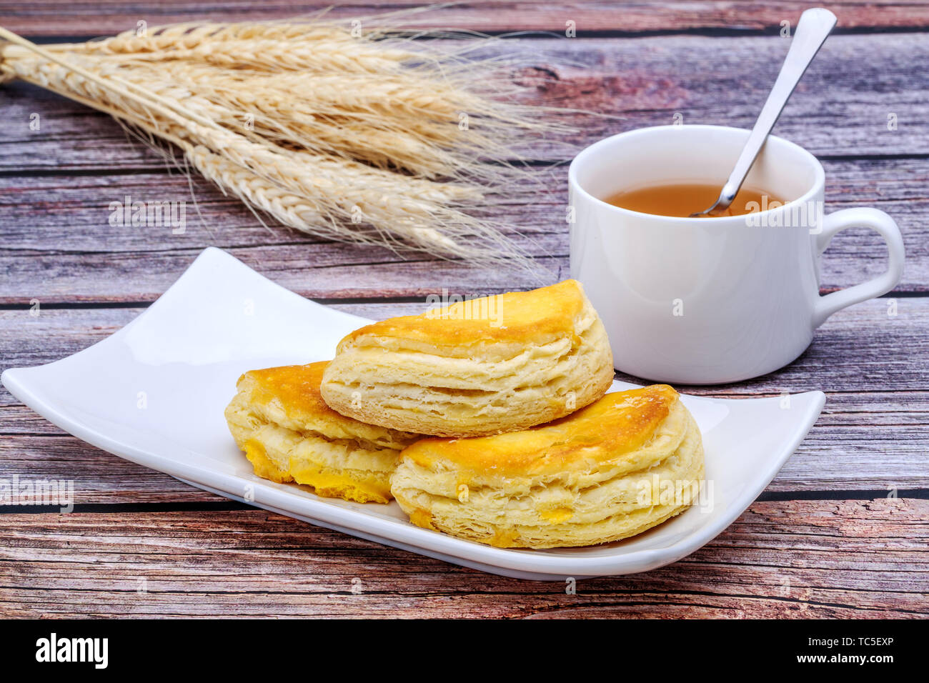 Baked pastry, shed shot close-up Stock Photo - Alamy
