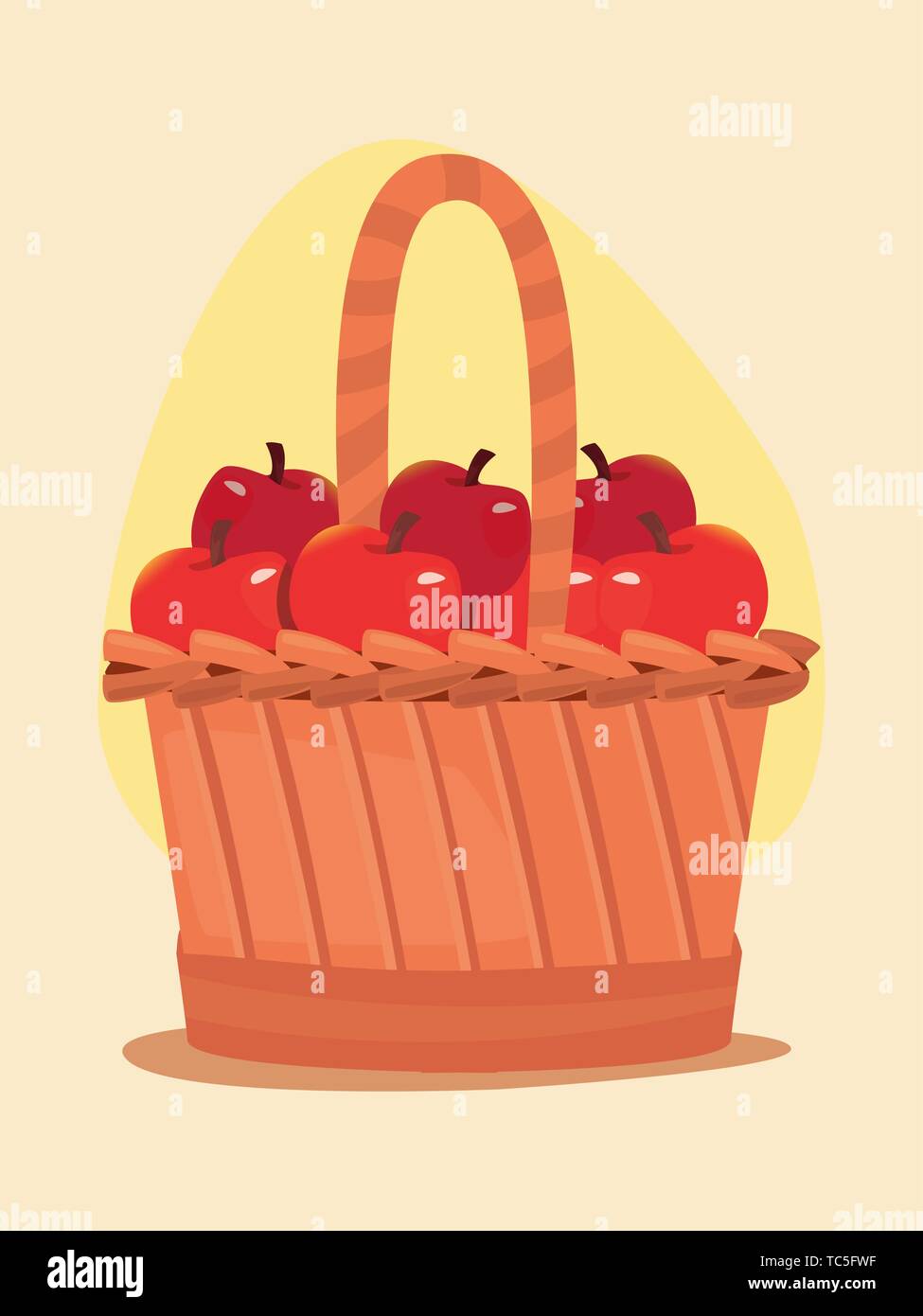 Harvest variety basket Stock Vector Images - Alamy