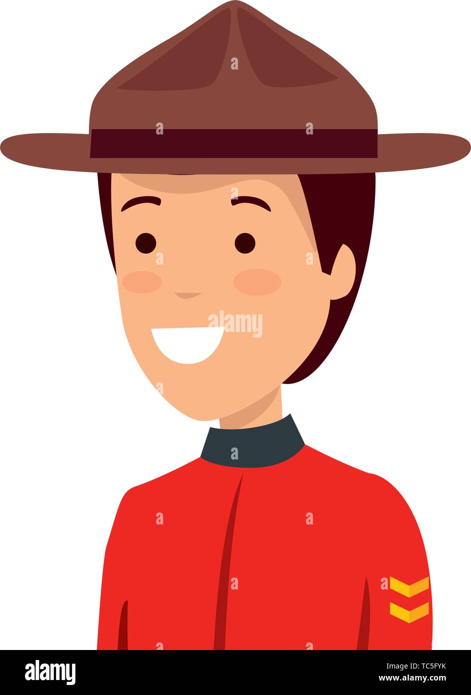 canadian officer ranger avatar character Stock Vector Image & Art - Alamy
