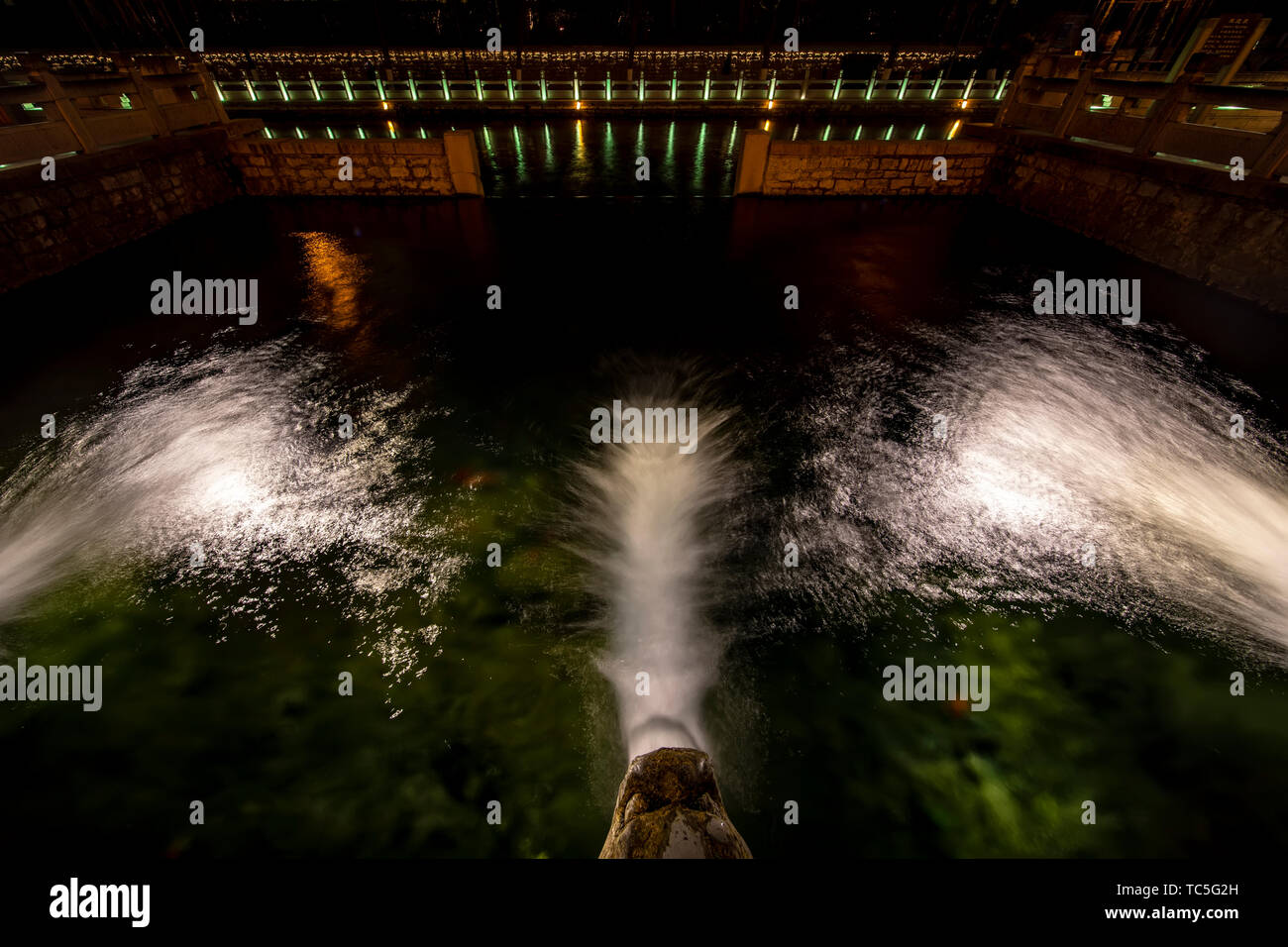 Jinan black tiger spring night, black tiger Xiaoyue Stock Photo - Alamy