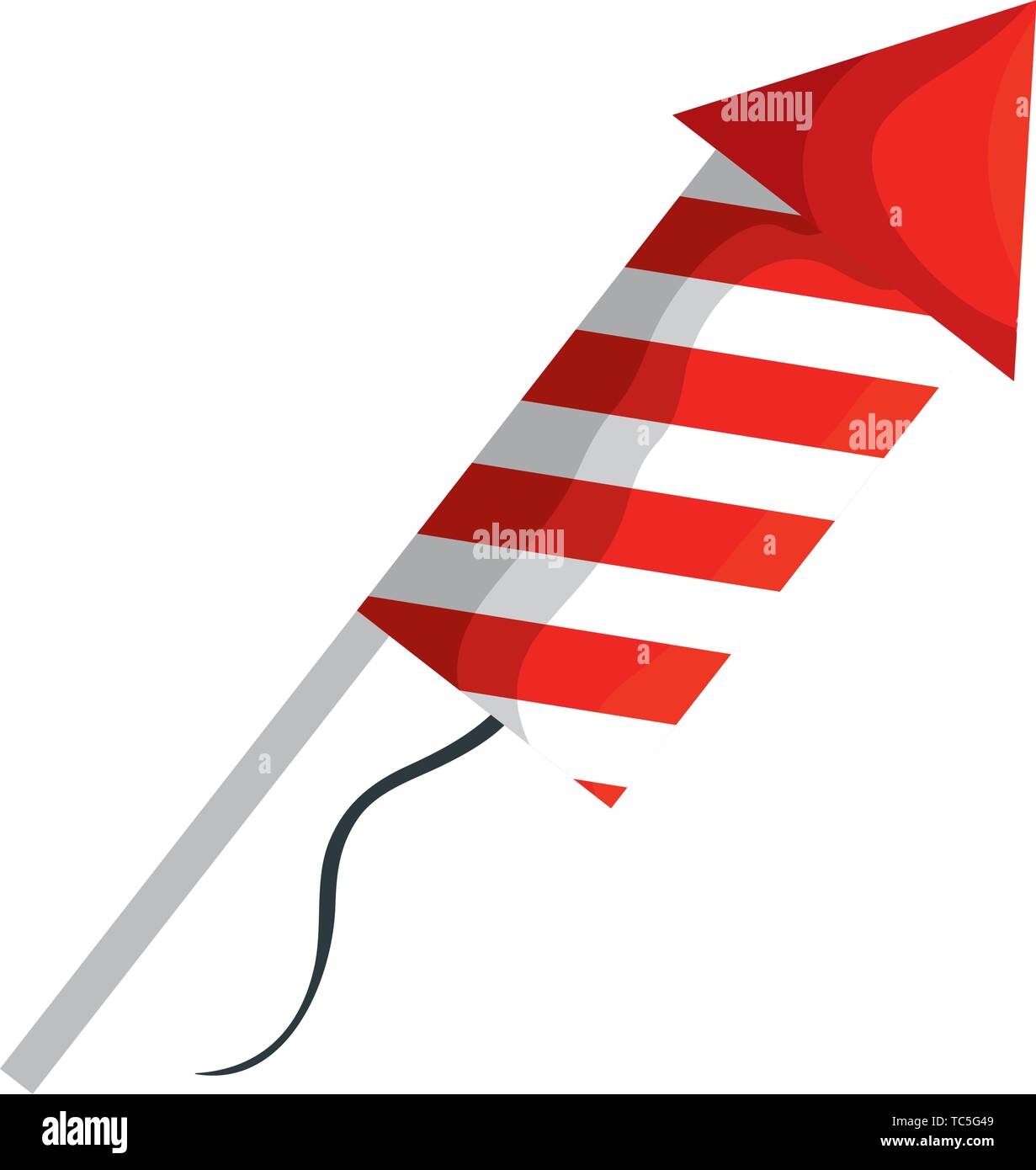 rocket fireworks celebration isolated icon Stock Vector Image & Art - Alamy