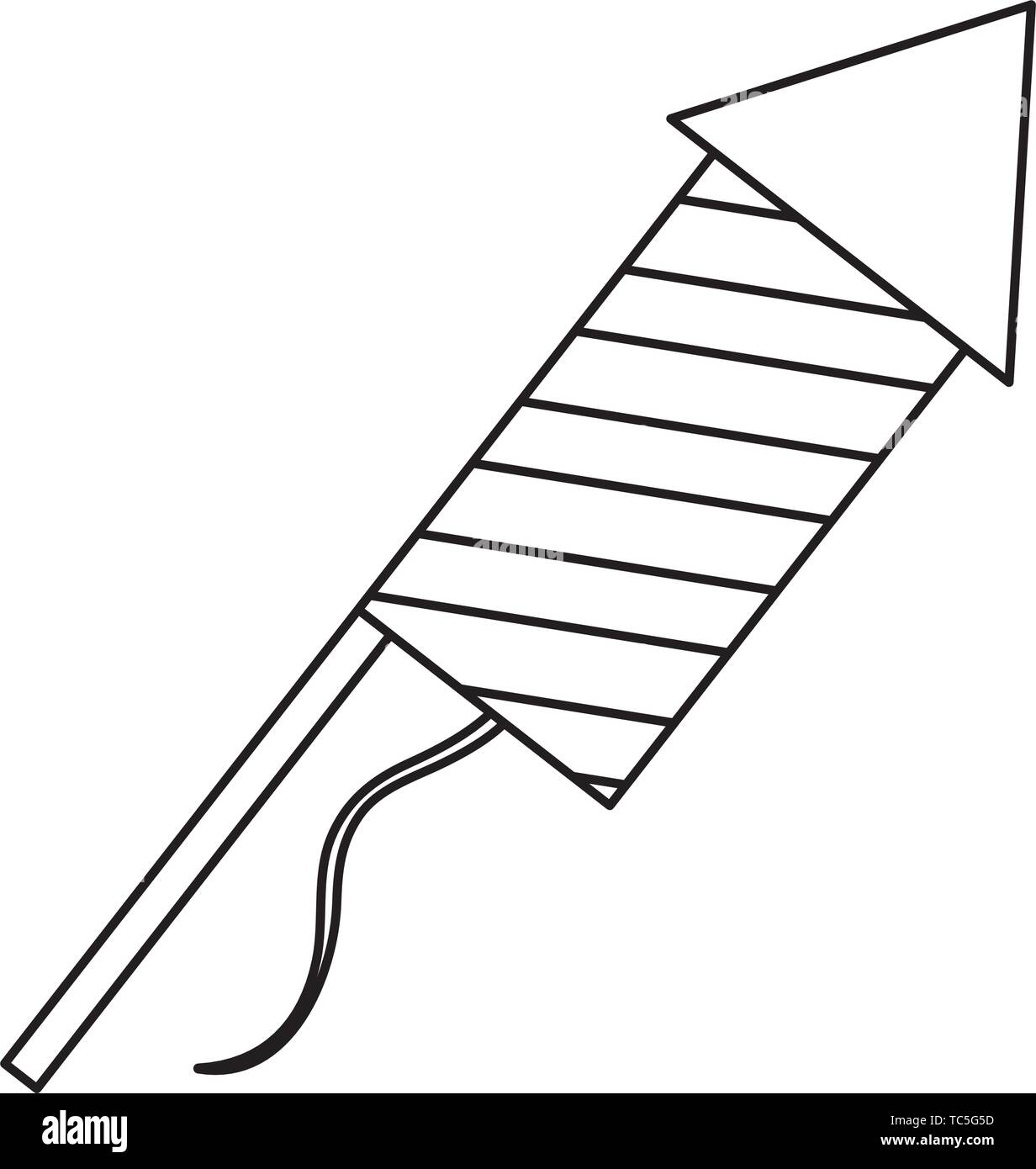 Skyrocket Fireworks Stock Vector Images - Alamy