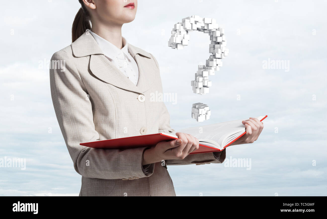 Open book question mark 3d hi-res stock photography and images - Alamy