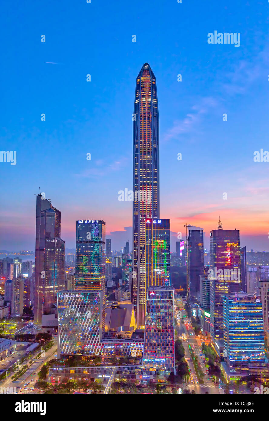 Shenzhen city sunset futian district hi-res stock photography and ...
