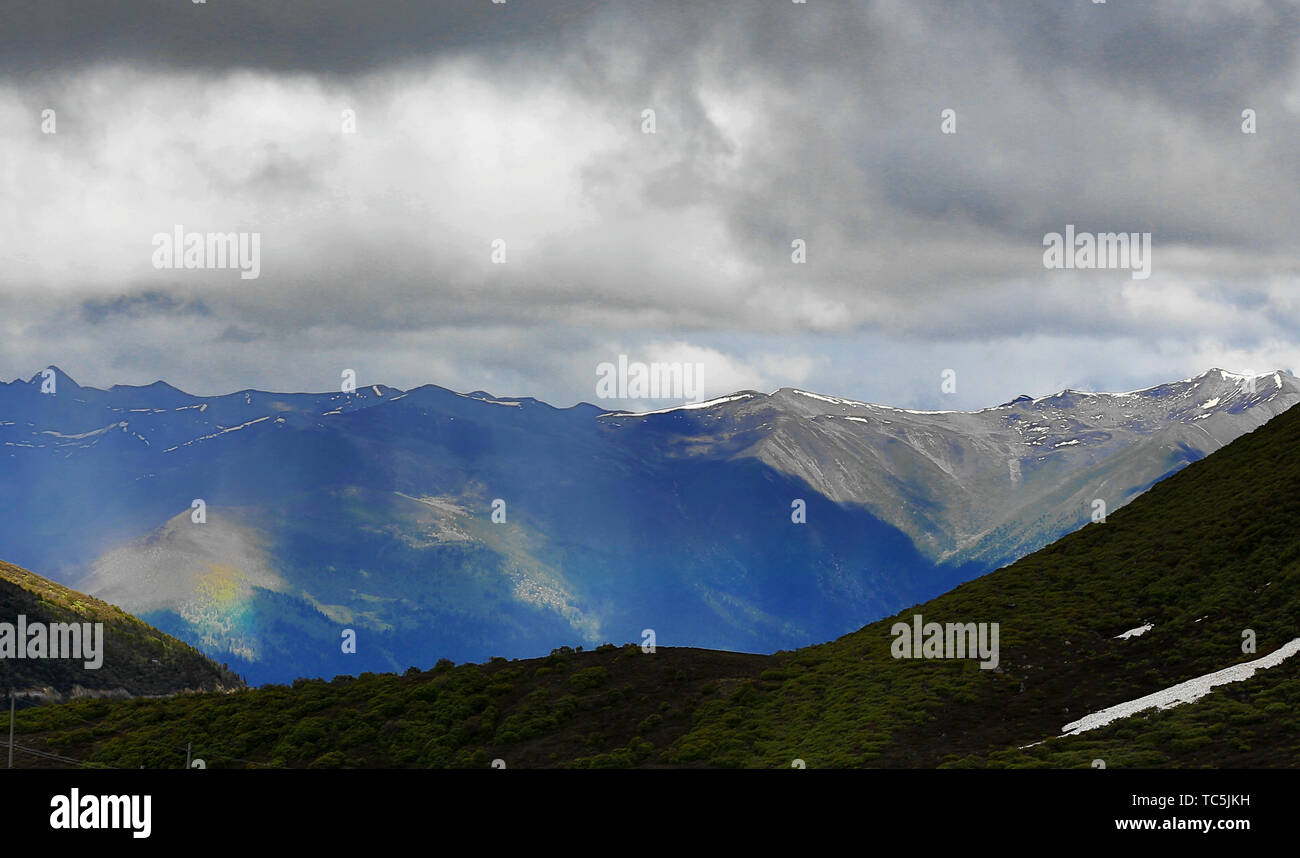 Scenery of Yingzhi Lulang Linhai, Tibet Autonomous Region, China Stock ...