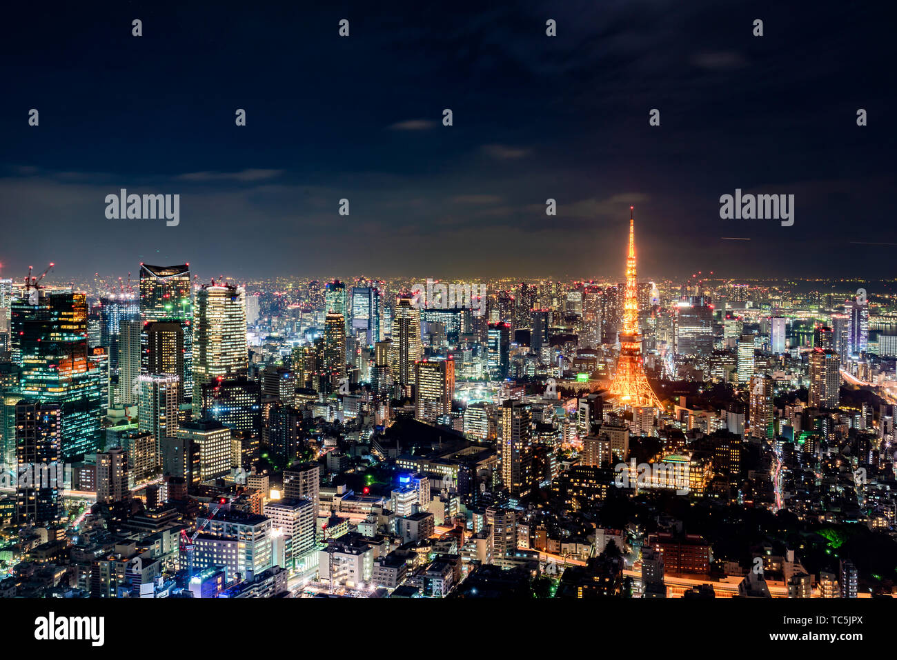Tokyo Tower, Japan - communication and observation tower Stock Photo ...