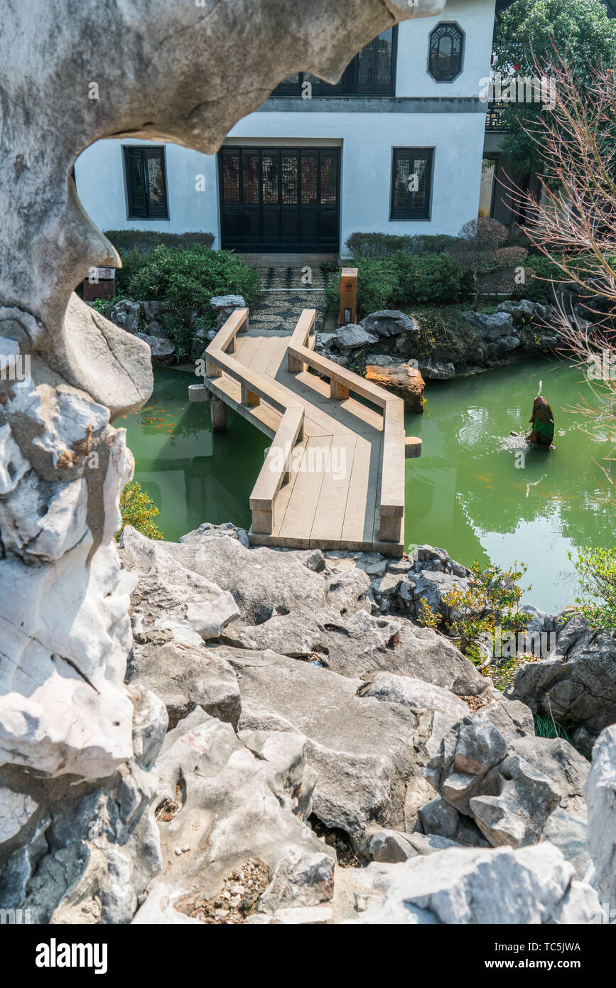 Ancient Buildings and Landscape in Suzhou Garden Stock Photo - Alamy