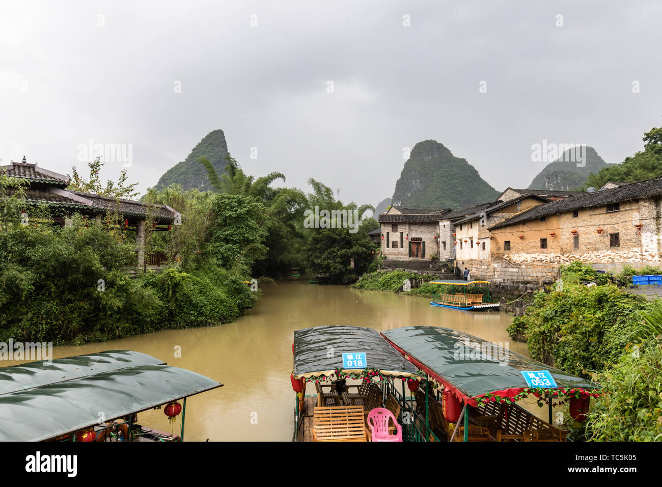 Ancient Town of Huangyao, Hezhou, Guangxi Stock Photo - Alamy