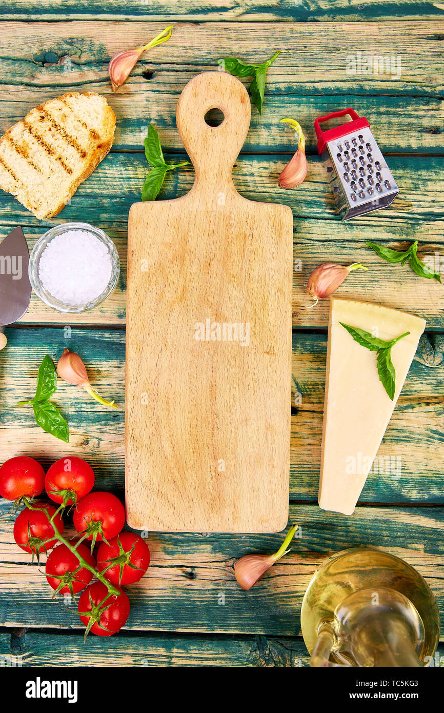 Italian food background. Ready for cooking. Food frame Stock Photo - Alamy