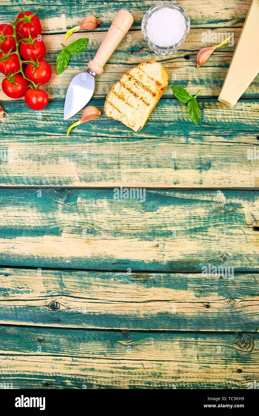 Italian food background. Ready for cooking. Food frame Stock Photo - Alamy