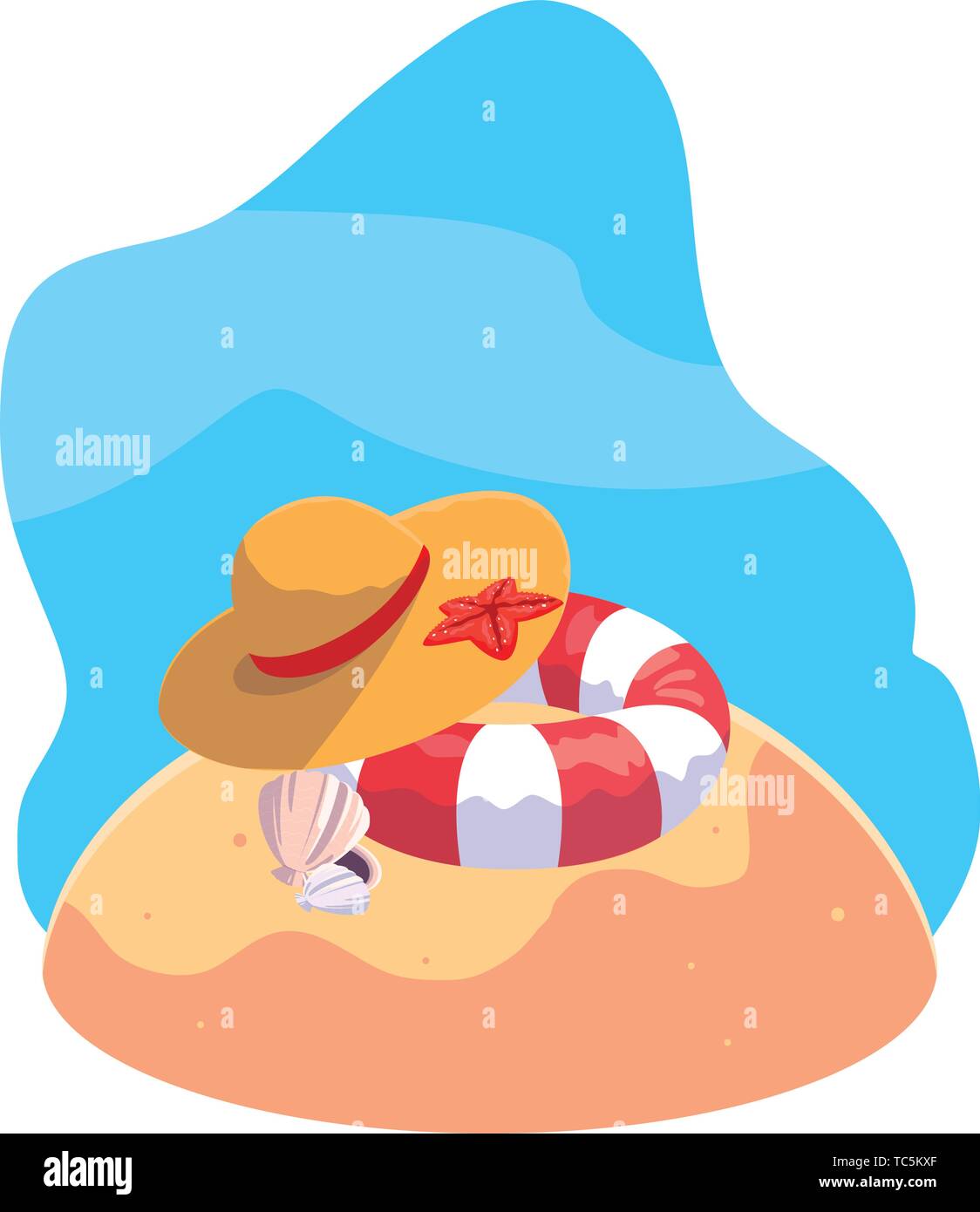 Lifeguard hat Stock Vector Images - Alamy