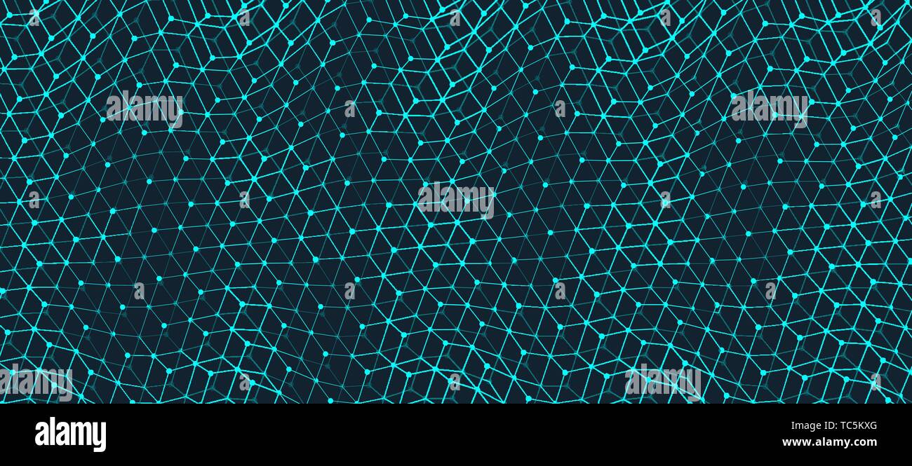 Lattice structure. Science or technology background. Graphic design. 3d ...