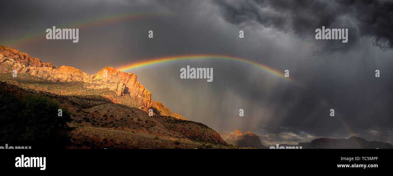 Storm rainbow hi-res stock photography and images - Alamy
