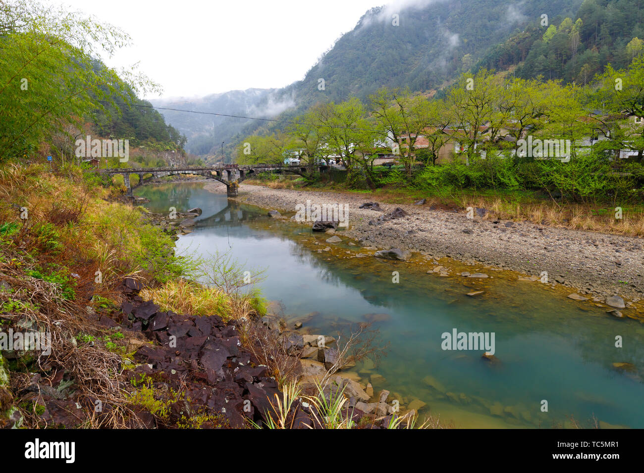 Lishui ancient village Stock Photo - Alamy