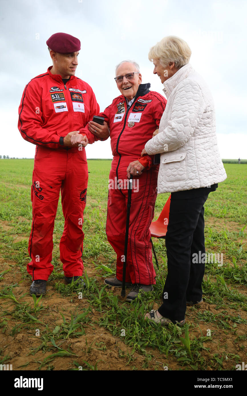 Veteran Harry Read (centre) after taking part in a Commemorative ...