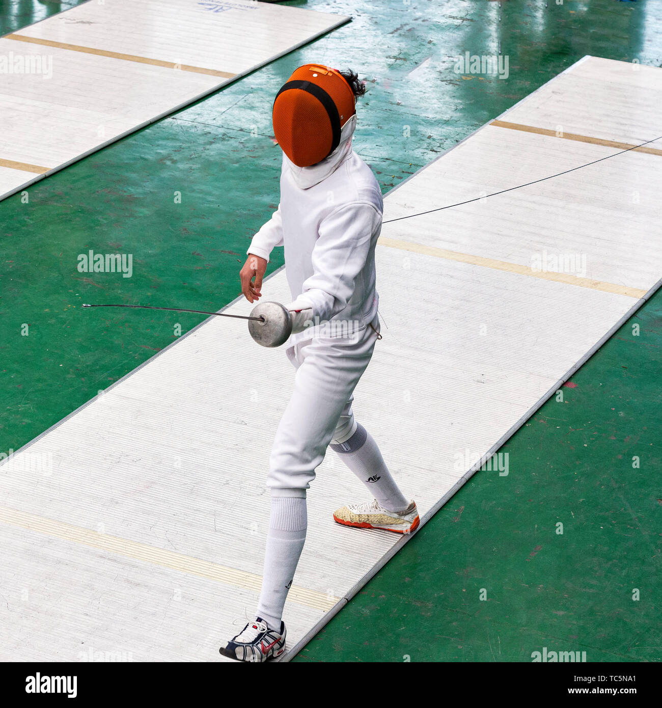 Competitive fencing hi-res stock photography and images - Alamy