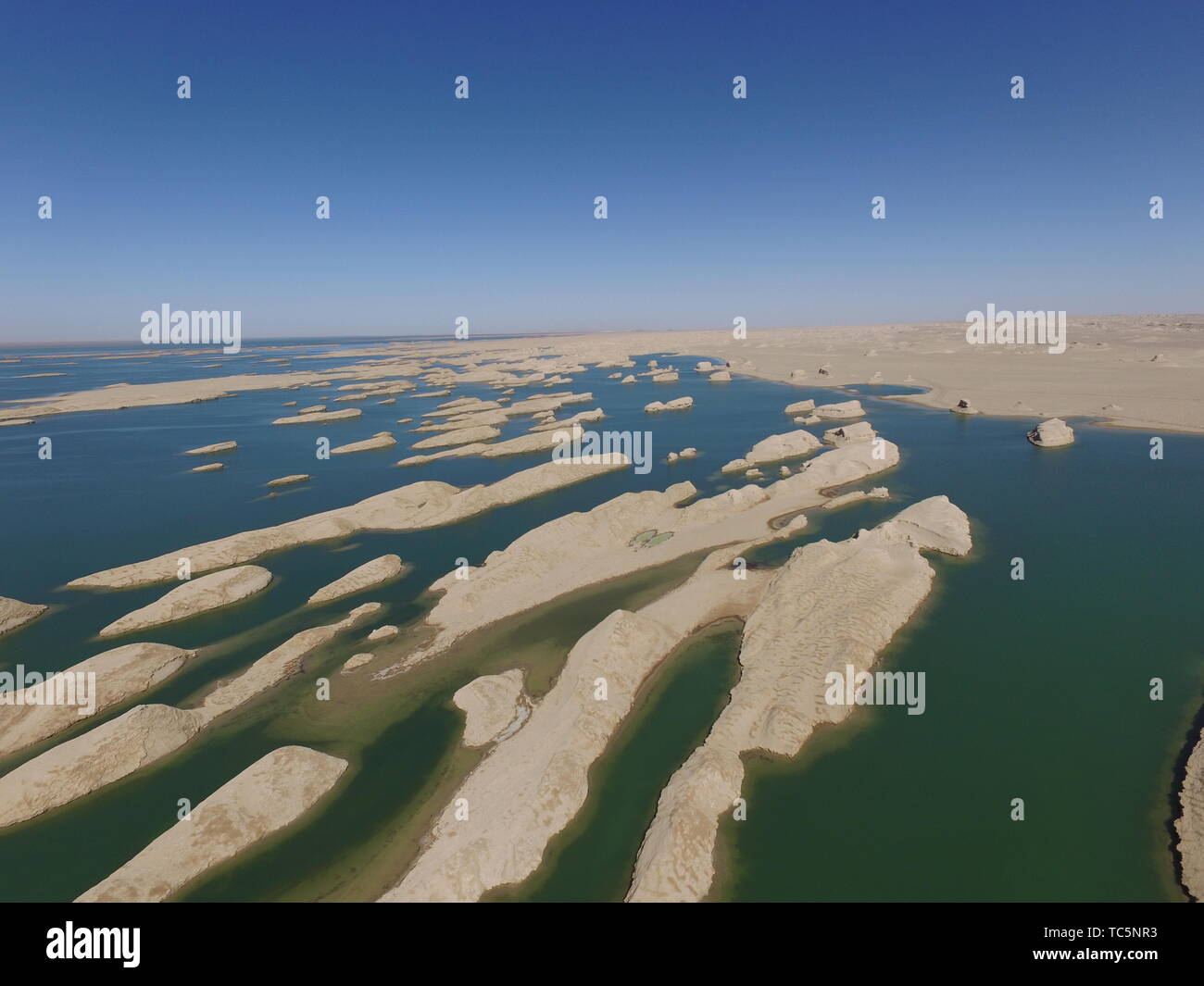 Aerial shot water Yadan Stock Photo - Alamy