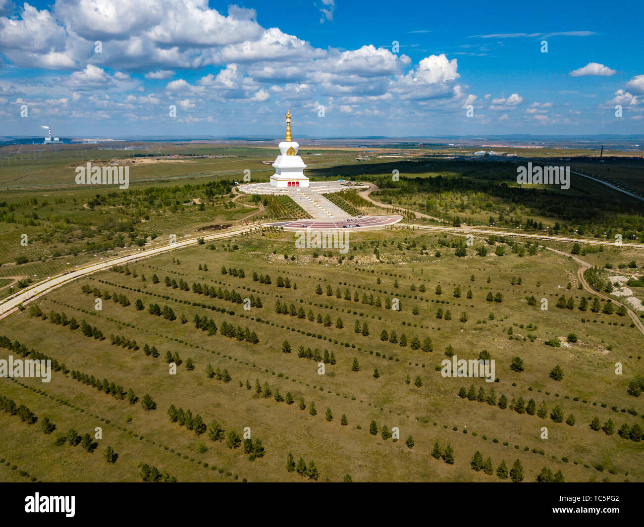 Hulunbuir Hailar Bodhi Tower, Inner Mongolia Stock Photo - Alamy