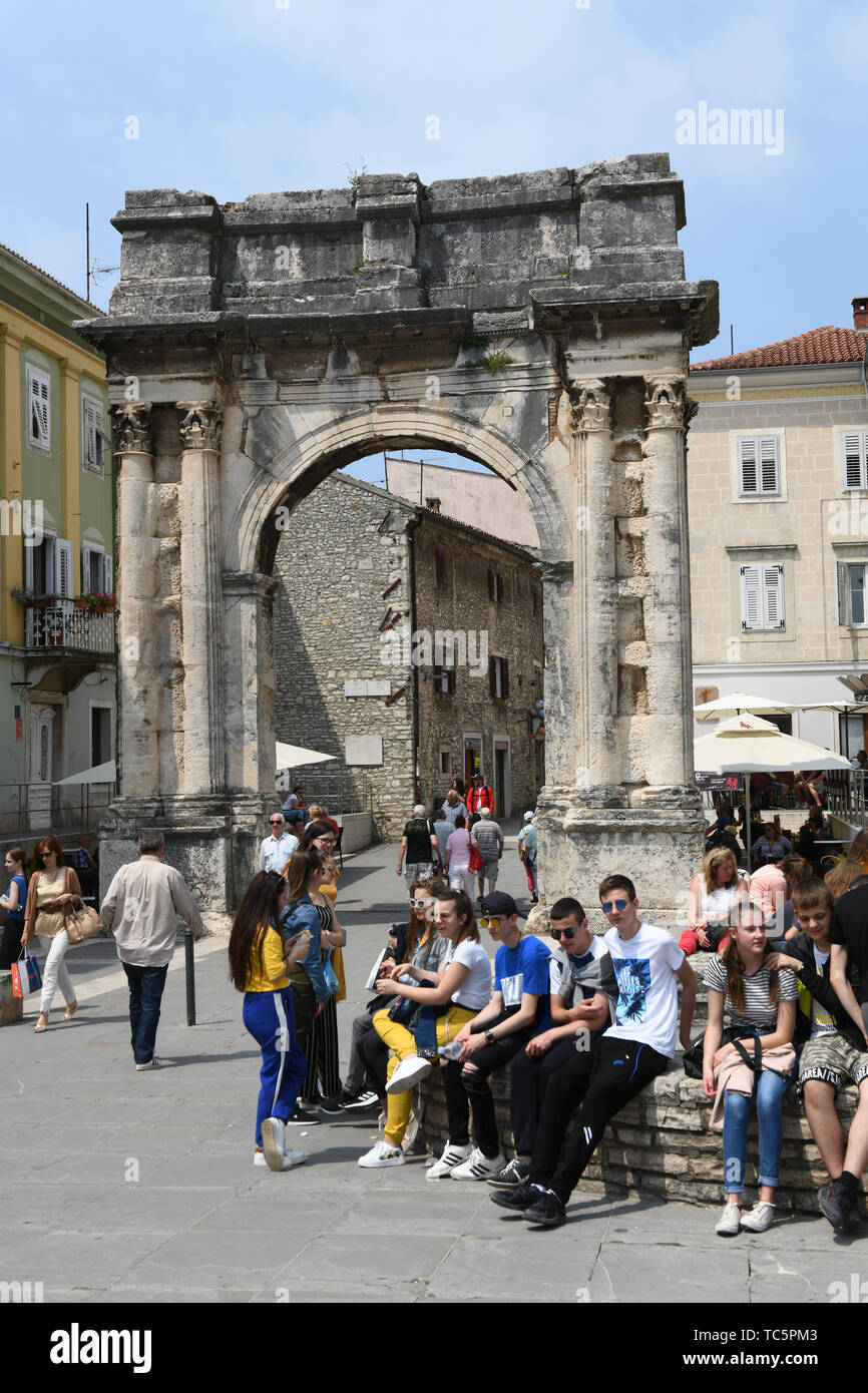 Pula, Istria, Croatia, young people teenagers Stock Photo - Alamy
