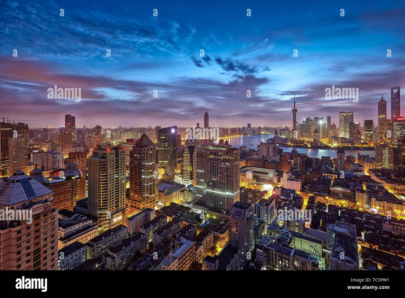 Shanghai City Architecture Scenery Stock Photo - Alamy