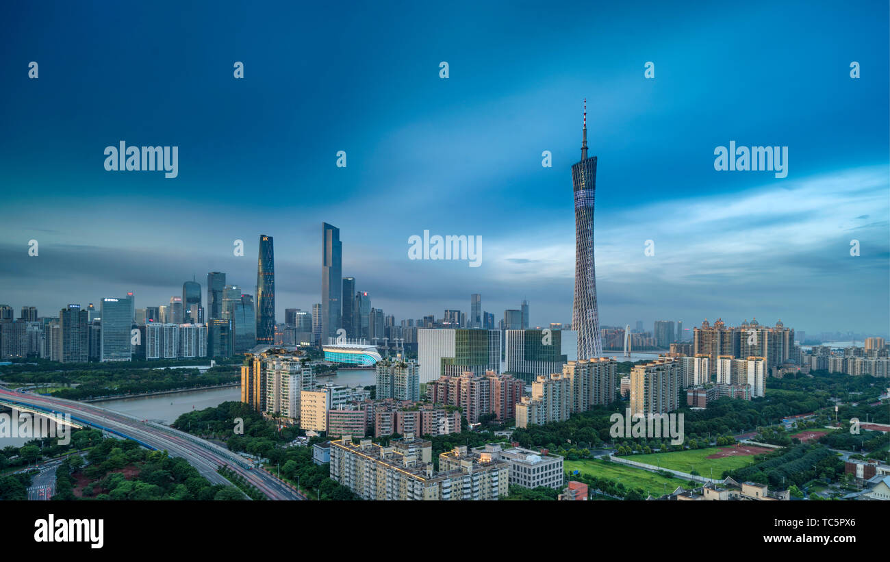 Guangzhou landmarks and urban scenery hi-res stock photography and ...