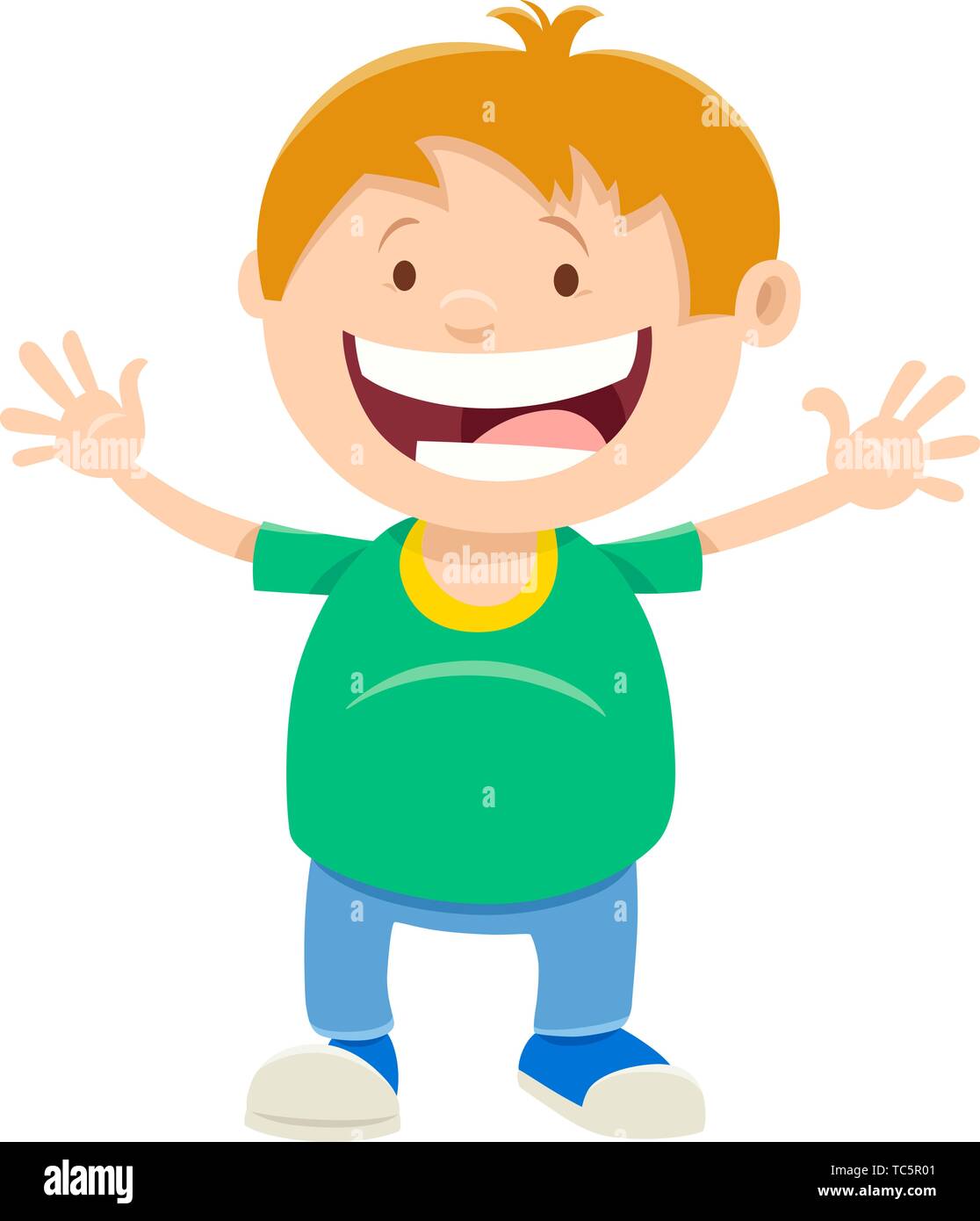 Elementary boy Stock Vector Images - Alamy