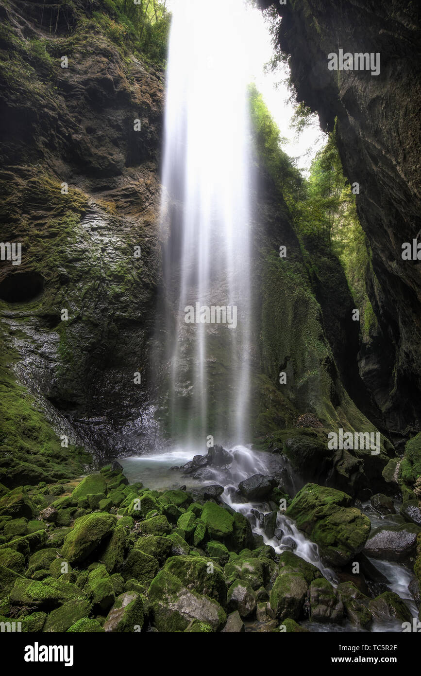 A line of sky waterfalls Stock Photo - Alamy