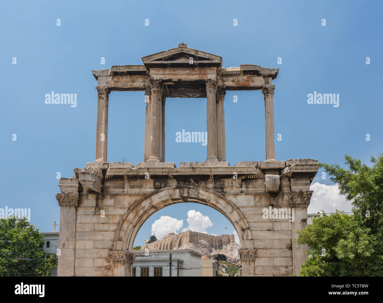 Hadrians arch hi-res stock photography and images - Alamy